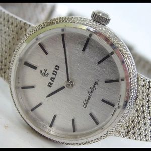 Rado | Accessories | Rado Vintage Hand Winding Ladies Silver Watch ...